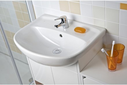 JIKA LYRA PLUS umyvadlo 65 cm, s otvorem pro baterii a přepadem v ...