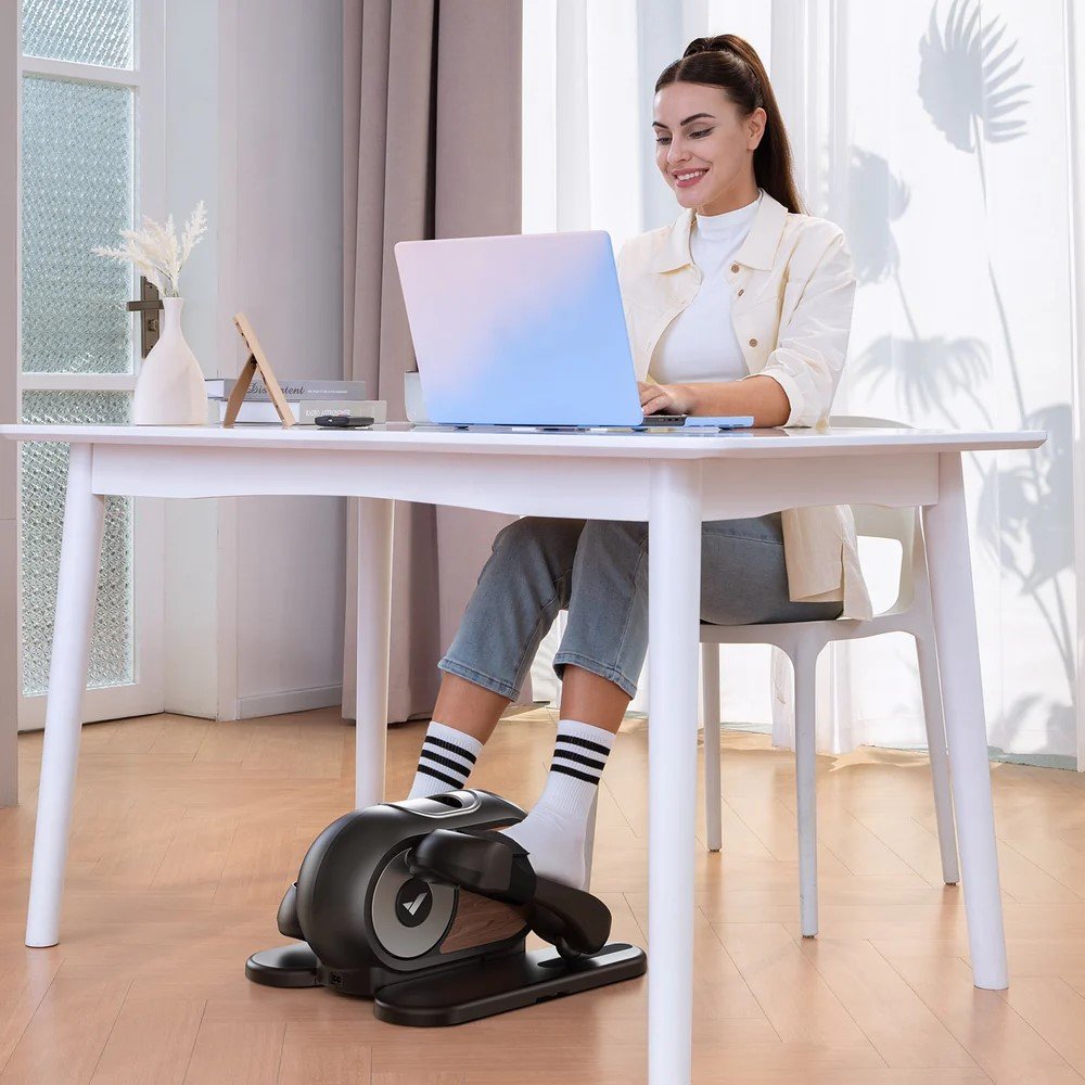 MERACH E32B1 Mini elektrický eliptický trenažér, mini stepper, 12 ...