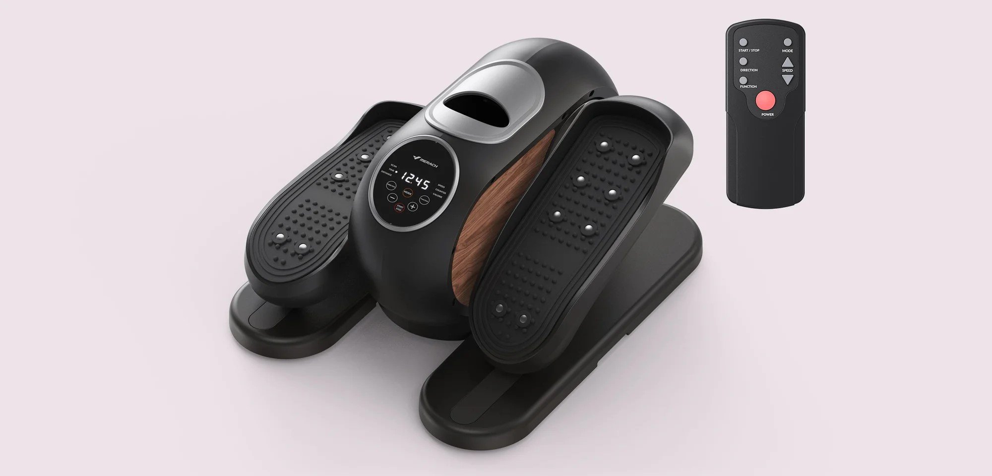 MERACH E32B1 Mini elektrický eliptický trenažér, mini stepper, 12 ...